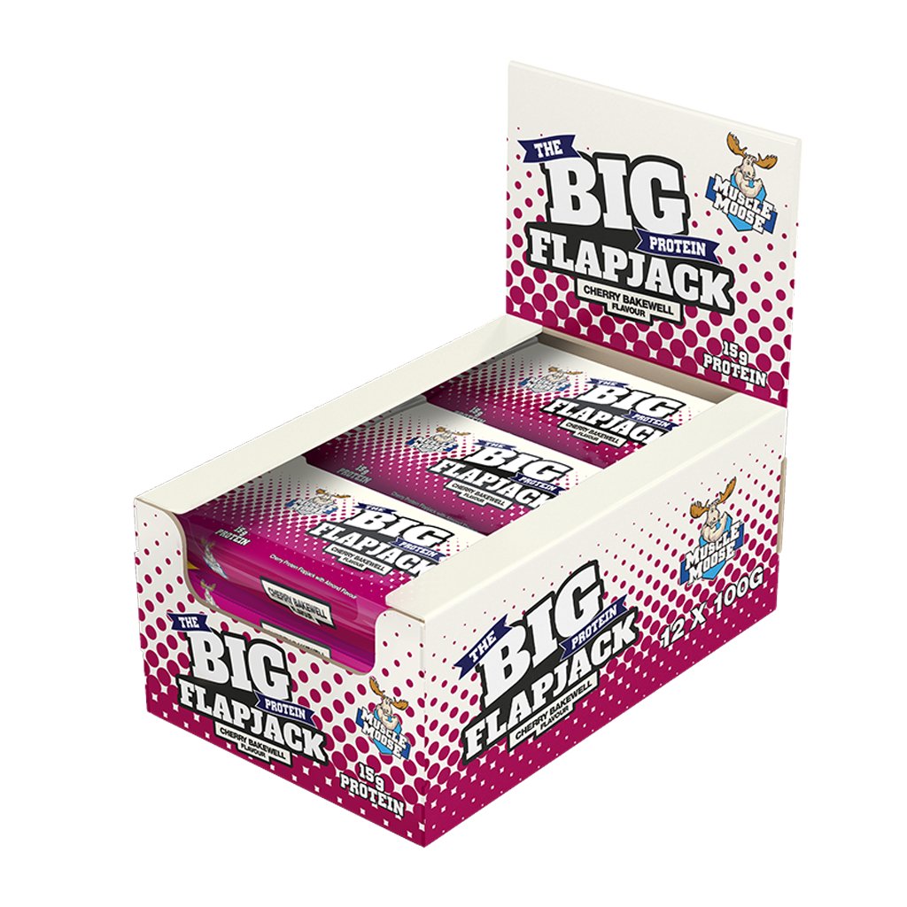 Muscle Moose The Big Protein Flapjack 12 x 100g | 15g Protein ...